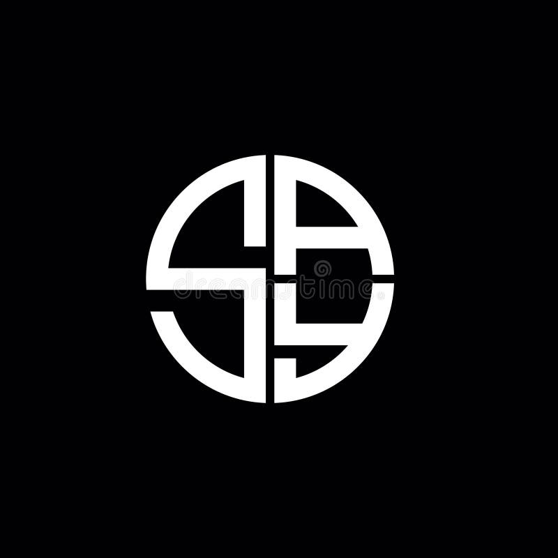 SAY Logo SAY Icon SAY Monogram SAY Letter Minimalist Circle Flat Unique ...