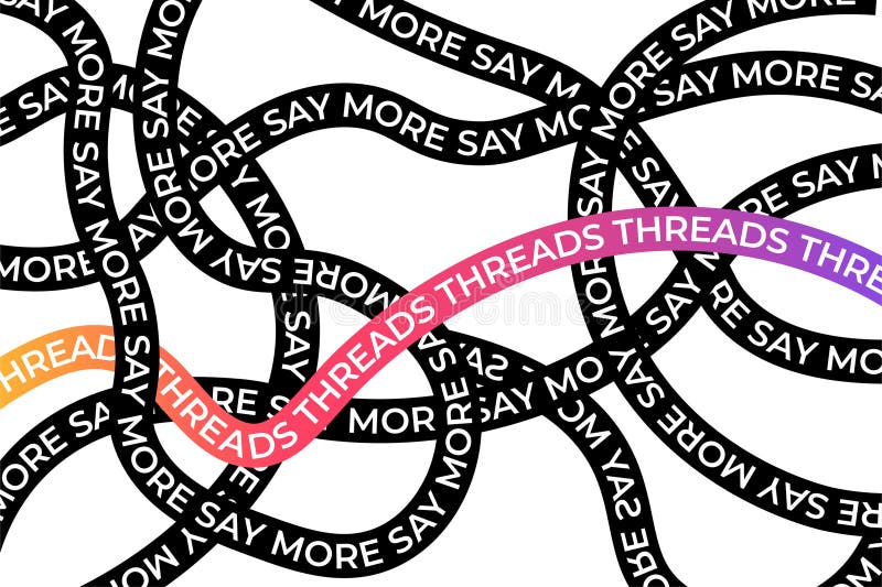 Threads by Instagram Symbol Meta Social Media Logo Black Editorial ...