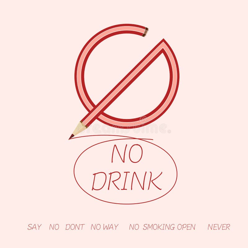 Say no by no signs stock vector. Illustration of disagree - 28450270