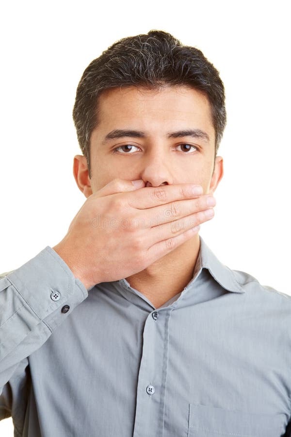 Say nothing stock image. Image of obscured, cowardice - 10338645