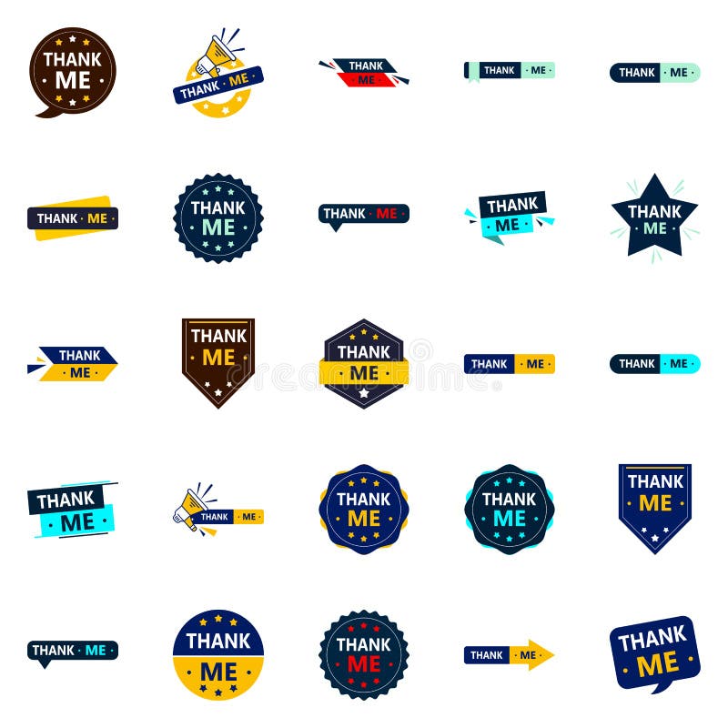 Say Thank You in a Big Way with Our Pack of 25 Thank Me Banners Stock ...