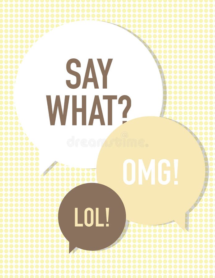 Say What? stock vector. Illustration of yellow, green - 49498133