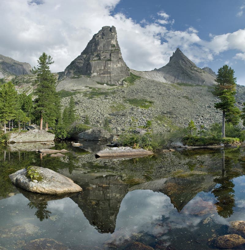 Sayan mountains stock image. Image of travel, russia - 34155145