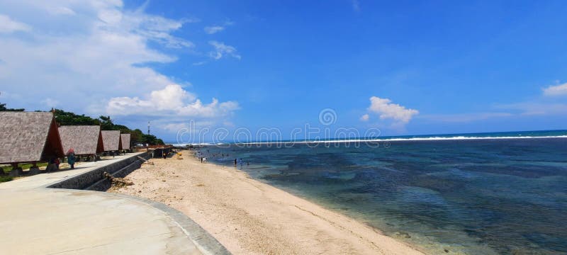 Sayang heulang beach editorial photography. Image of beach - 263883892