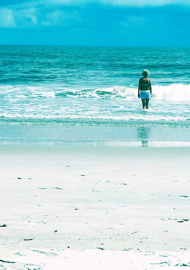 Saying Goodbye stock image. Image of beach, goodbye, sand - 98944961