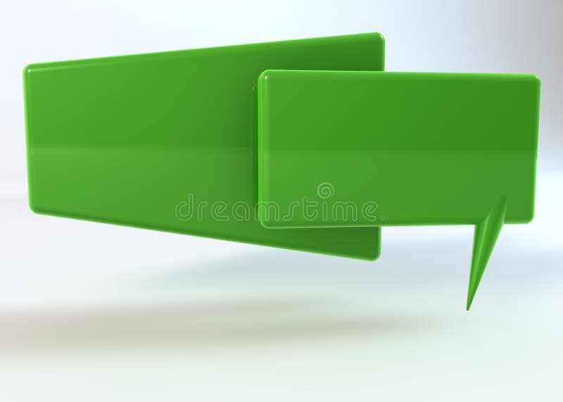 Saying Green Box on White Background Stock Illustration - Illustration ...