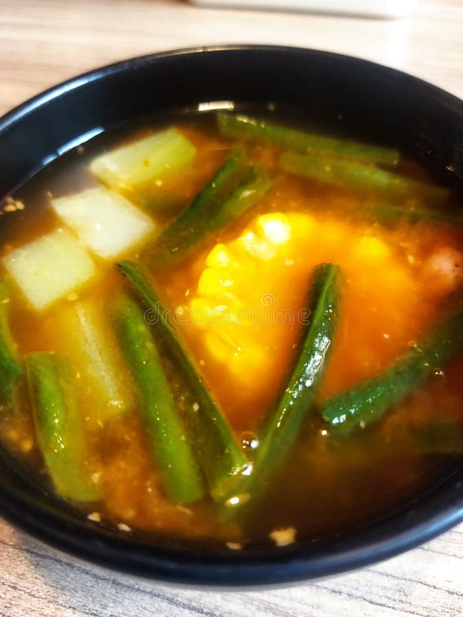 Sayur asem with good taste stock image. Image of produce - 264274593