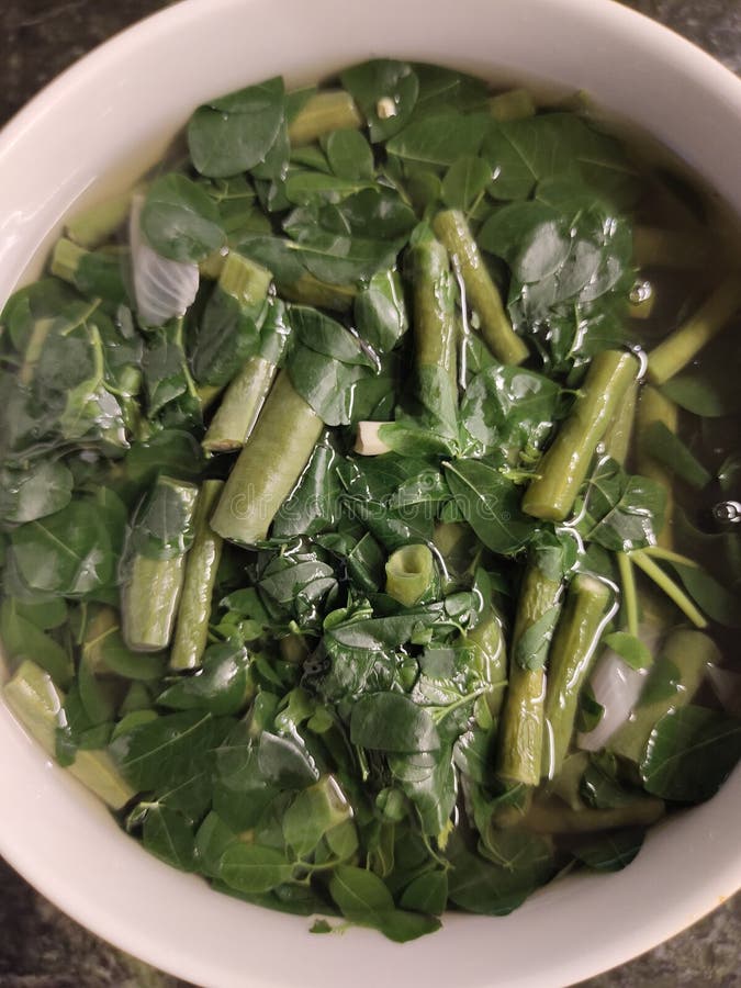 Sayur Bening or Green Vegetable Soup in Bowl Stock Photo - Image of ...