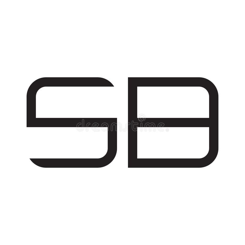 Sb Initial Letter Vector Logo Icon Stock Vector - Illustration of sign ...