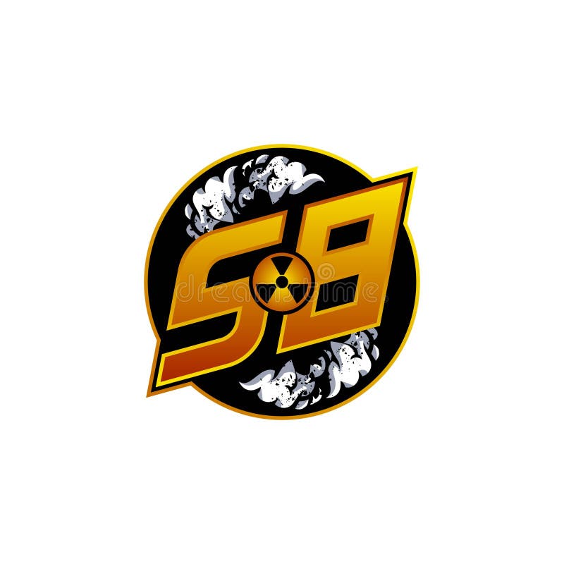 SB Logo Monogram ESport Gaming with Gas Shape Design Stock Vector ...