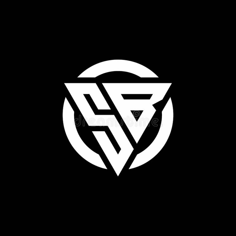 SB Logo with Triangle Shape and Circle Rounded Design Template Stock ...