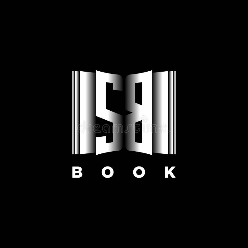 SB Monogram Book Shape Style Stock Vector - Illustration of creative ...