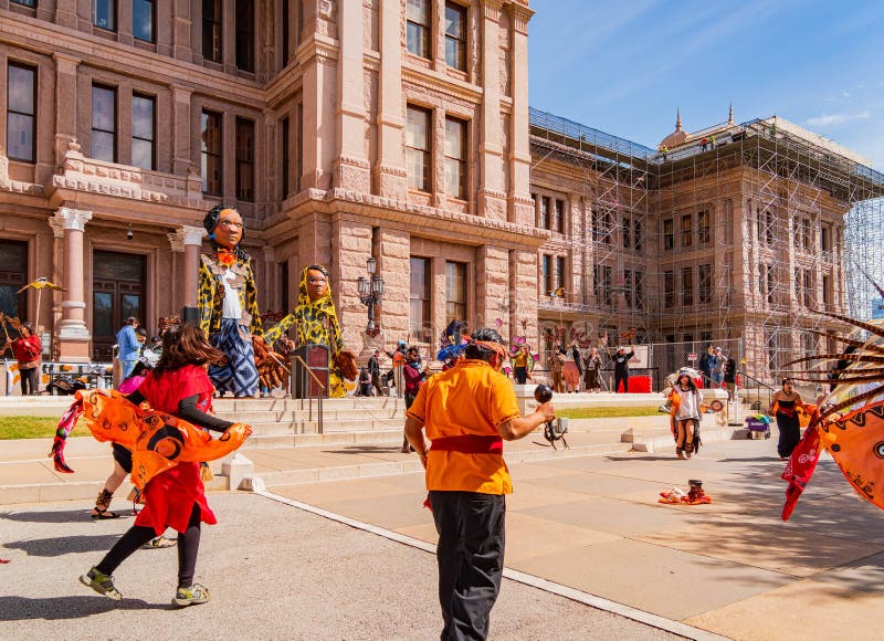 SB 4 Protesters Staged a Visual Display with 15-foot Puppets and a ...