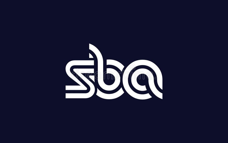 SBA Creative Unique Modern Letter Logo Design Stock Vector ...