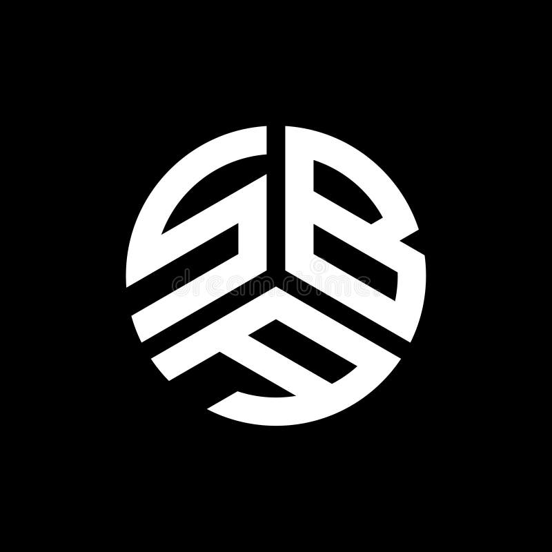 SBA Letter Logo Design on Black Background. SBA Creative Initials ...