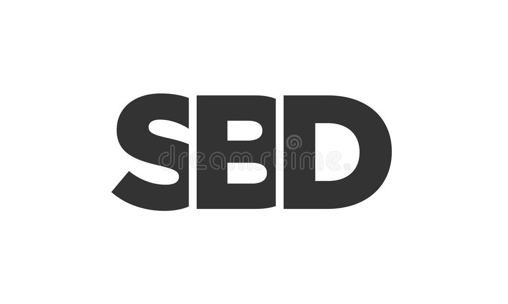 SBD Logo Design Template with Strong and Modern Bold Text. Initial ...