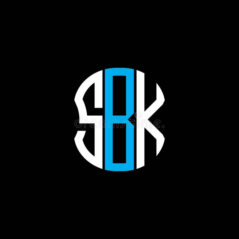 SBK Letter Logo Abstract Creative Design. Stock Vector - Illustration ...