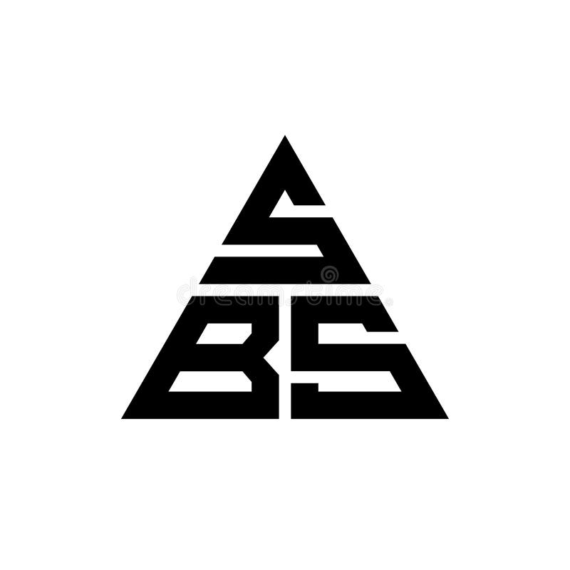 SBS Triangle Letter Logo Design with Triangle Shape. SBS Triangle Logo ...