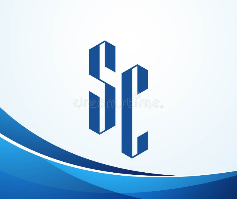 SC Alphabet Letter Logo Design Template Elements Stock Vector ...