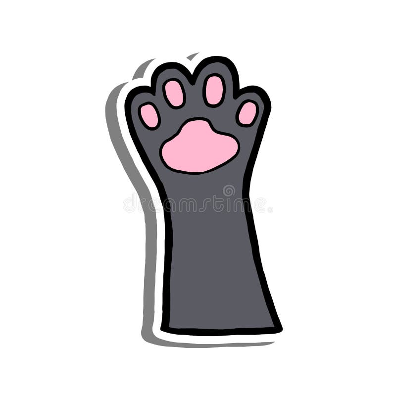 SC146 Cat Leg stock vector. Illustration of black, graphic - 379221017