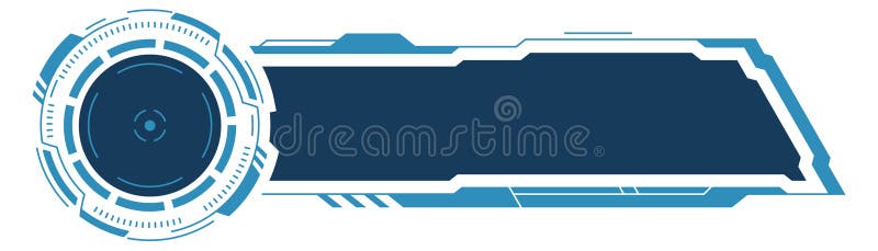 Sc-fi Banner. Futuristic Technology Interface Hud Element Stock ...