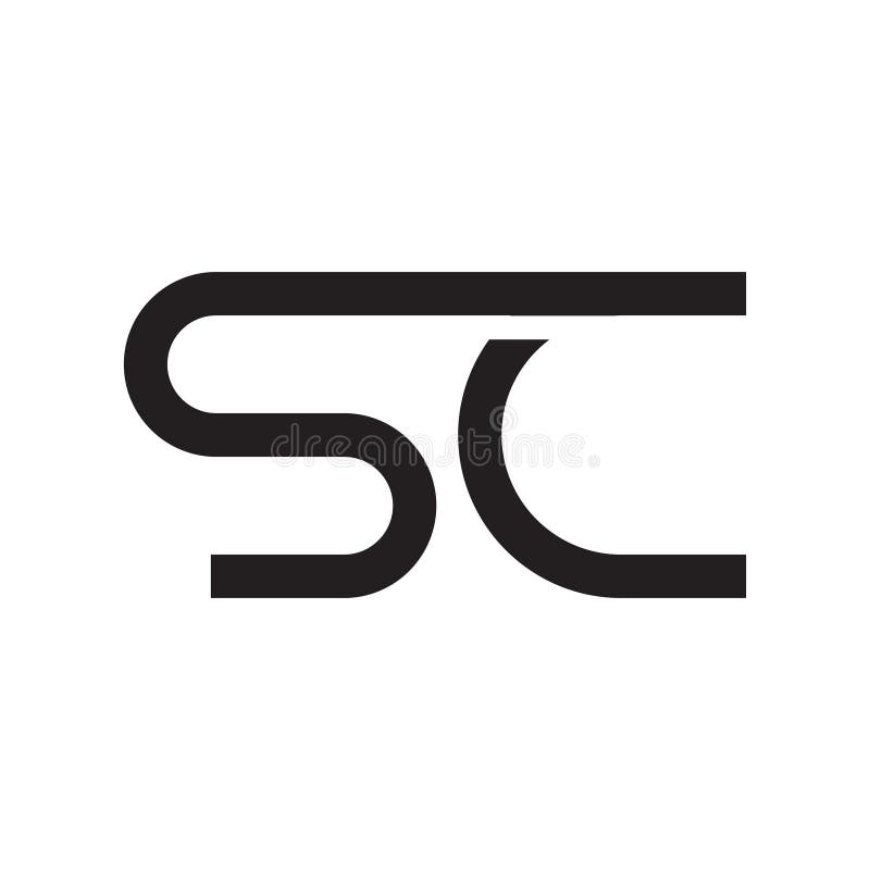 Sc Initial Letter Vector Logo Icon Stock Vector - Illustration of ...