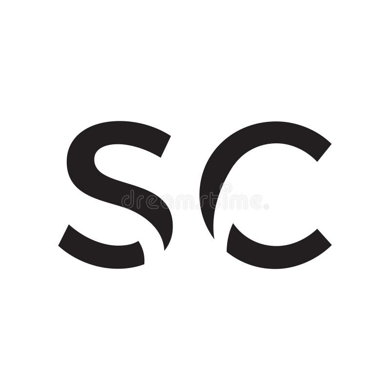 Sc Initial Letter Vector Logo Icon Stock Vector - Illustration of ...
