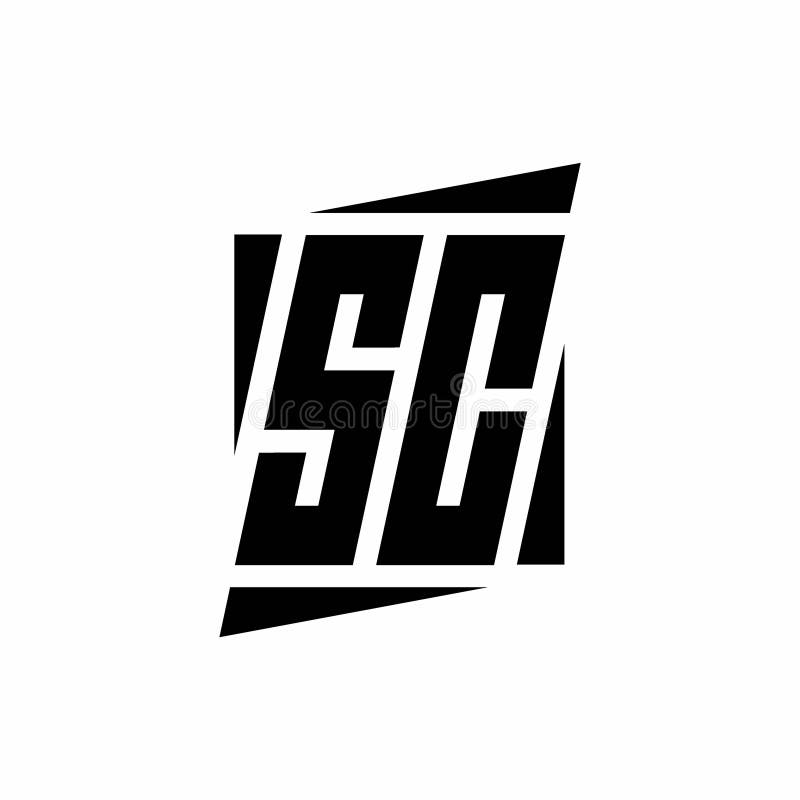 SC Logo Monogram with Modern Style Concept Design Template Stock Vector ...