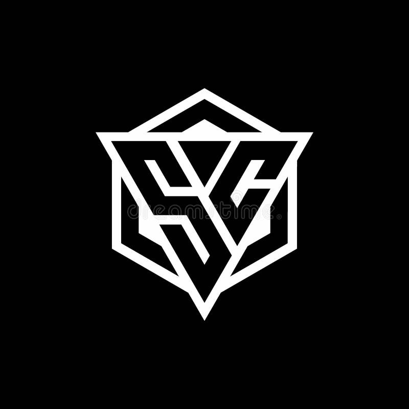 SC Logo Monogram with Triangle and Hexagon Shape Combination Stock ...