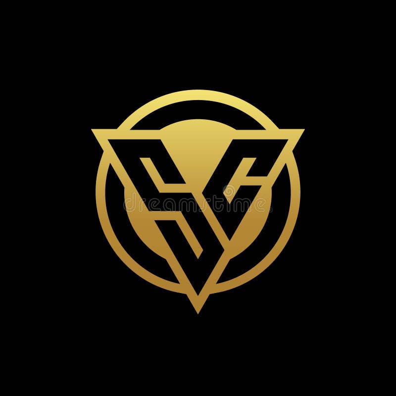 SC Logo Monogram with Triangle Shape and Circle Rounded Isolated on ...