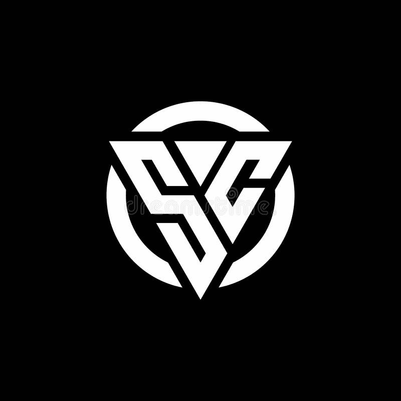 SC Logo Monogram with Triangle and Hexagon Modern Design Template Stock ...