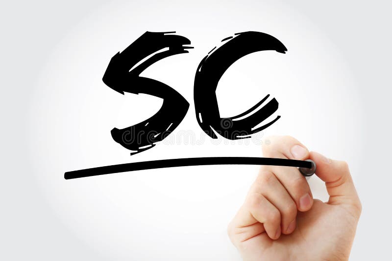 SC - Sunk Cost Acronym, Business Concept Background Stock Photo - Image ...