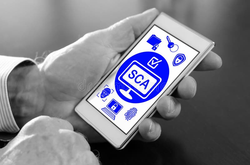 Sca Concept on a Smartphone Stock Image - Image of smartphone, identity ...
