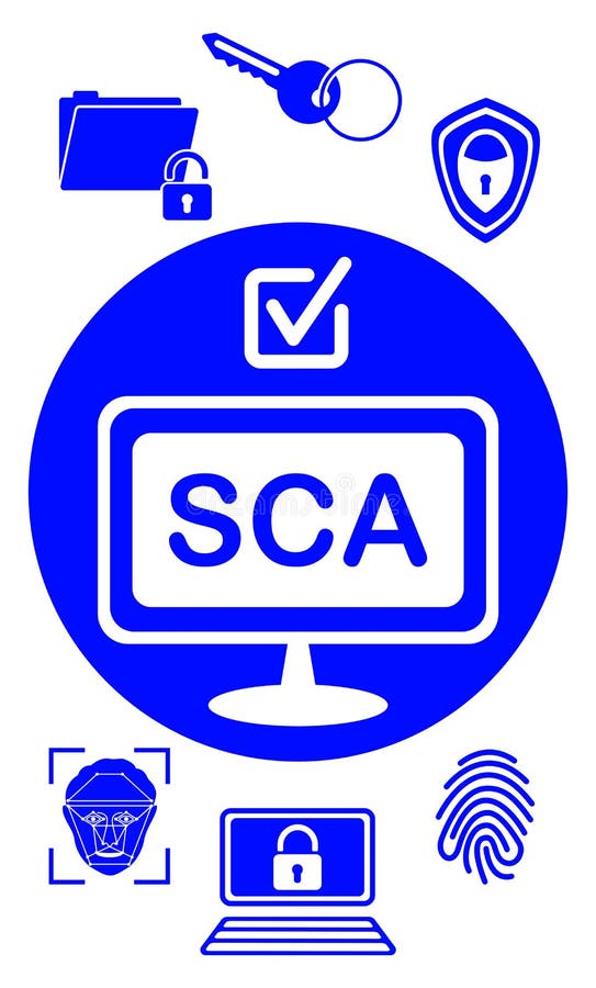 Sca Concept on White Background Stock Image - Image of privacy ...