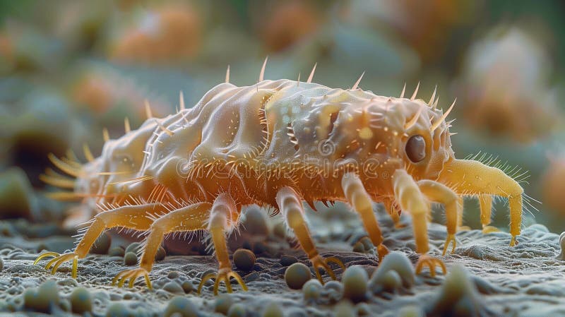 Scabies Mite Displayed Under a Microscope Reveals Intricate Details of ...