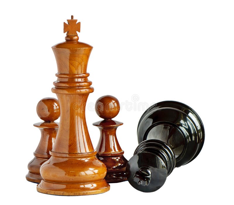 Scacchi isolati su bianco fotografia stock. Immagine di isolato - 16152516