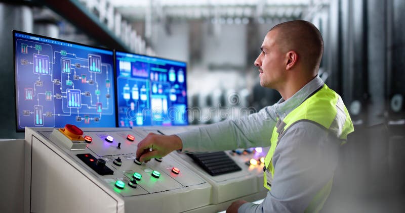 Scada Control Technology at Wine Factory Stock Image - Image of ...