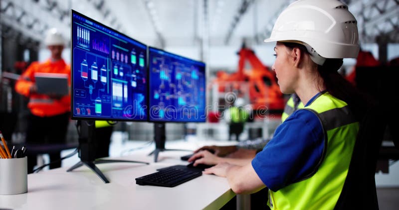 Scada Desktop Software on Computer Stock Image - Image of software ...