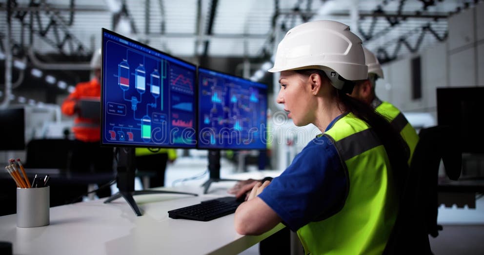 Scada Desktop Software on Computer Stock Photo - Image of software ...