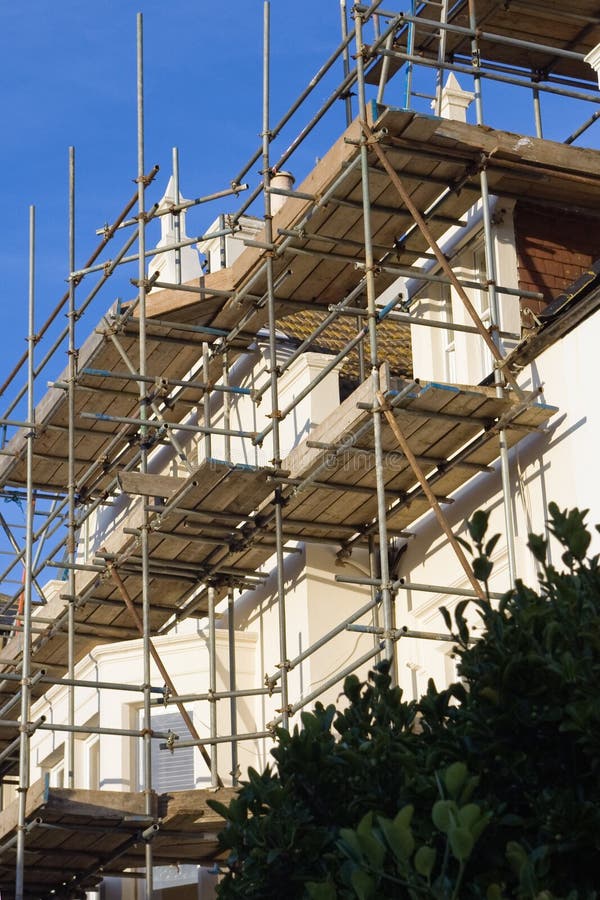 Scaffold stock image. Image of industry, homes, outdoor - 8226739
