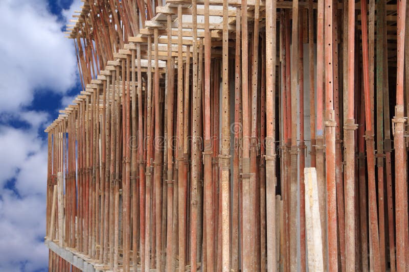 Scaffold Adjustable Jacks Support for Beam and Sla Stock Image - Image ...