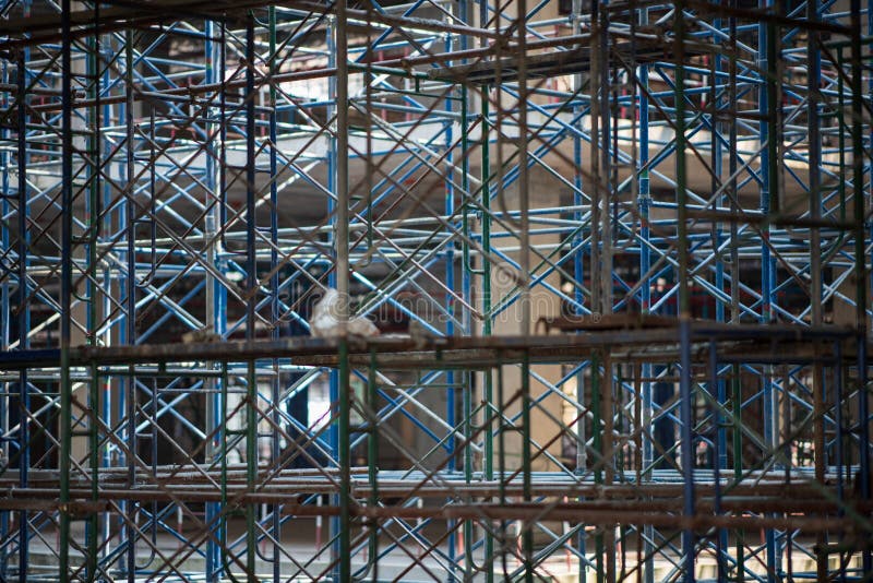 Scaffold. Construction Scaffoldings. it Used As the Temporary Structure ...