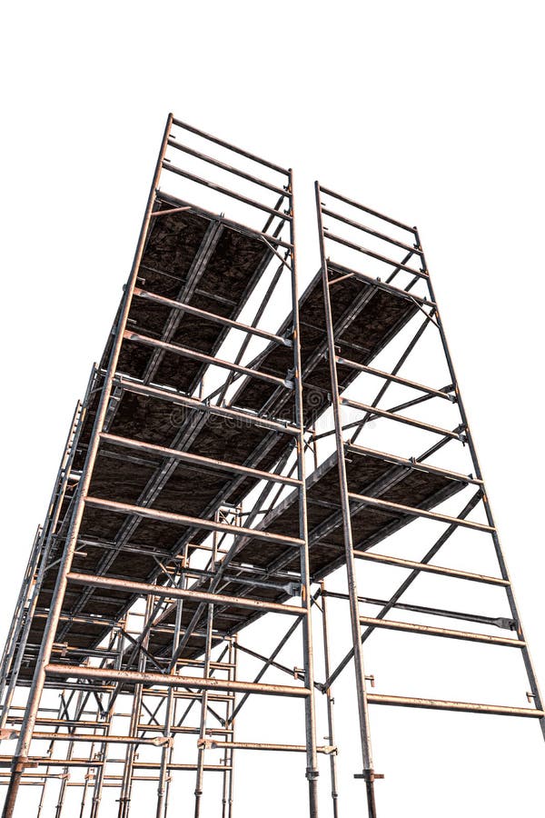 Scaffolding Isolated on White Background Stock Illustration ...