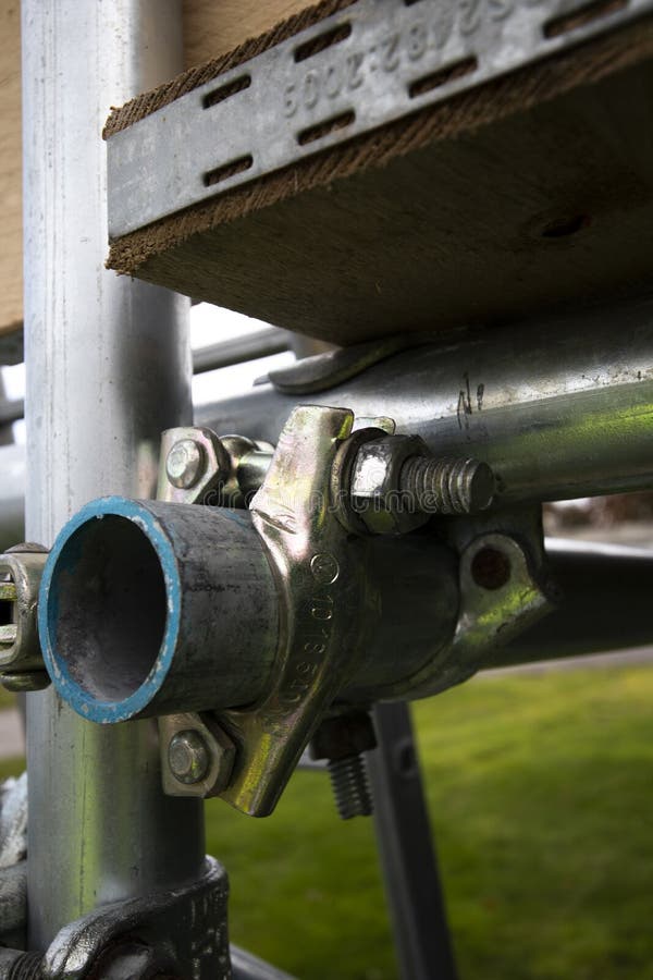 Scaffold pole connection stock image. Image of coupling - 164119223