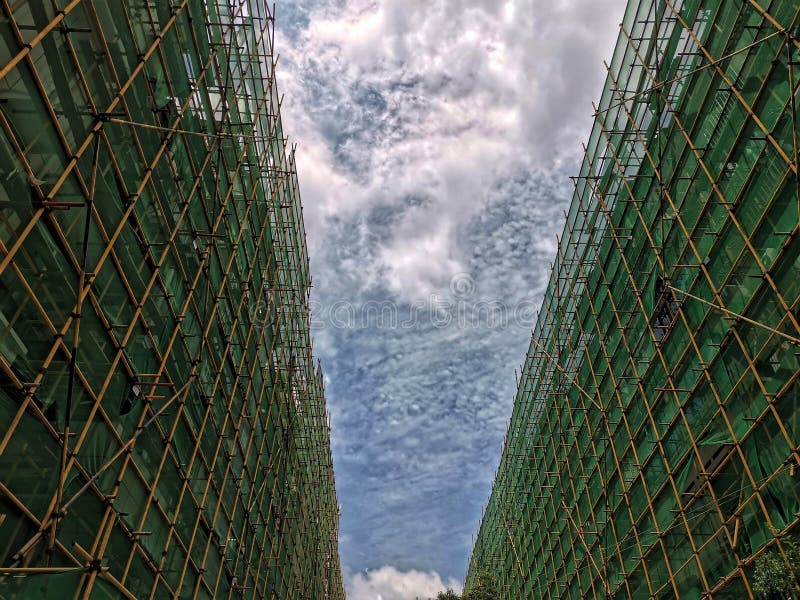 Scaffold stock photo. Image of site, blue, scaffold - 278786832