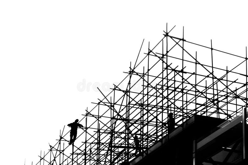 Scaffolding stock image. Image of builder, making, male - 16300371