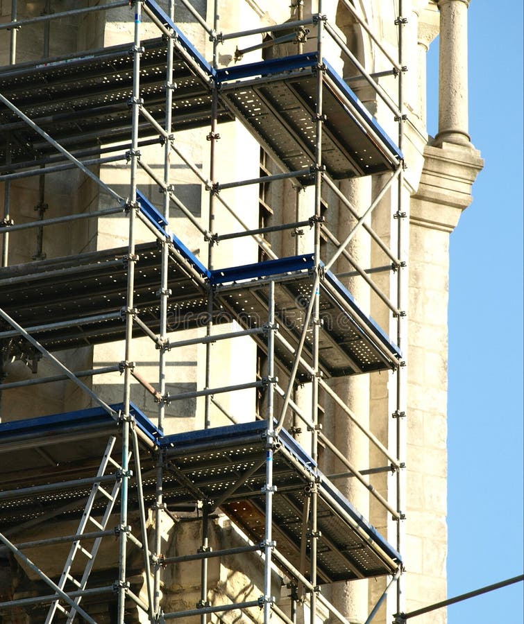Scaffolding, stock image. Image of production, renovation - 3141039