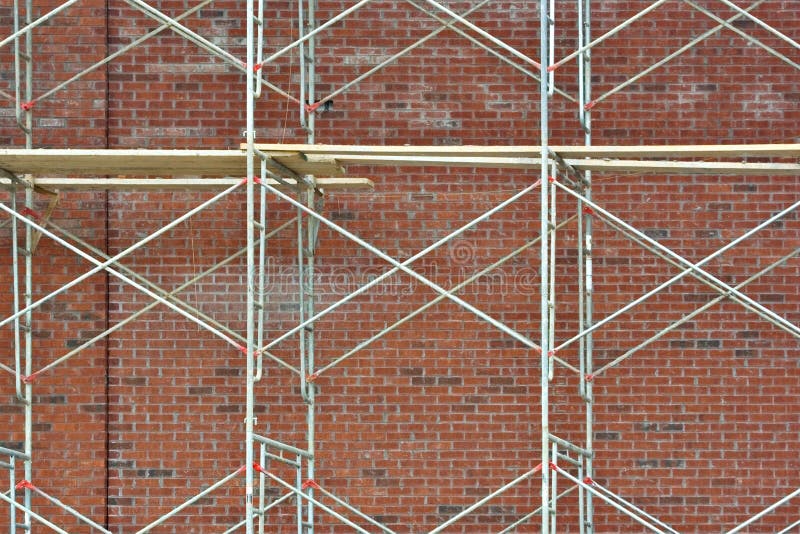 Scaffolding stock photo. Image of brick, wall, construction - 4336218