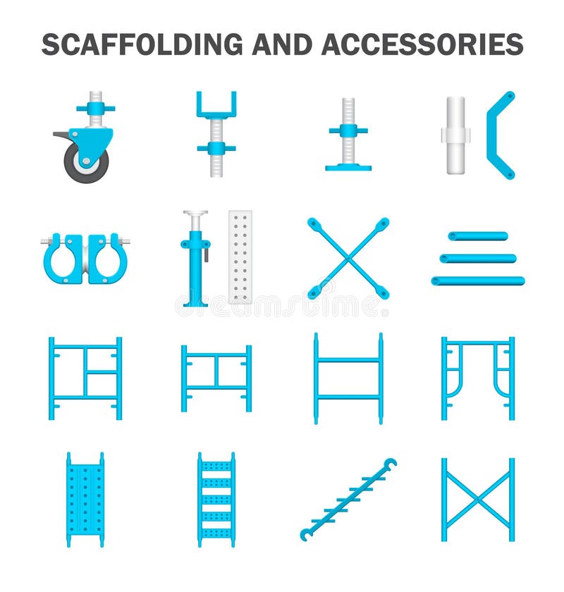 Scaffolding Vector Icon Isolated On Transparent Background, Scaffolding ...