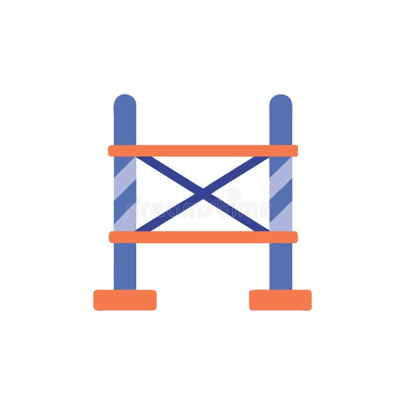 Scaffolding Base Icon for Support Stock Illustration - Illustration of ...